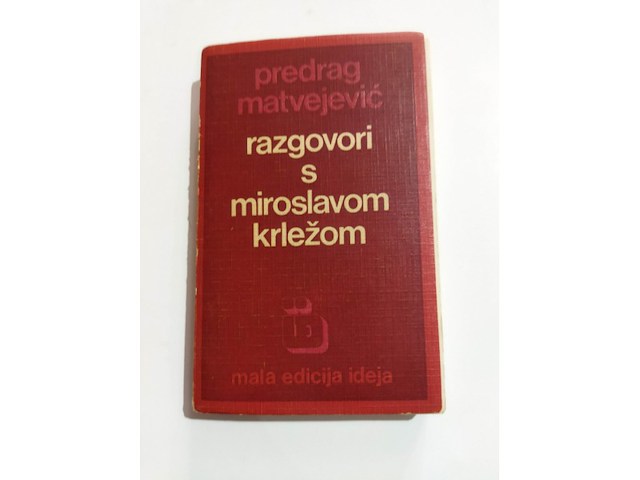 Razgovori s Krležom, Predrag Matvejević