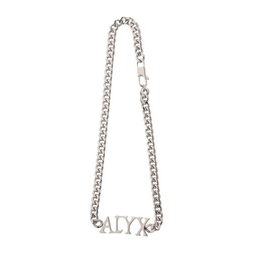 1017 ALYX 9SM LOGO NECKLACE OGRLICA AAUJW0186OT01-SILVER