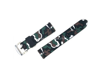 CELLECT Samsung Gear S3 silicone watch strap 46mm camouflage green