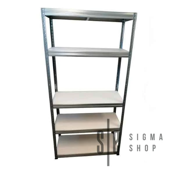 Polica metal i beli medijapan 180x90x60cm 5x250kg