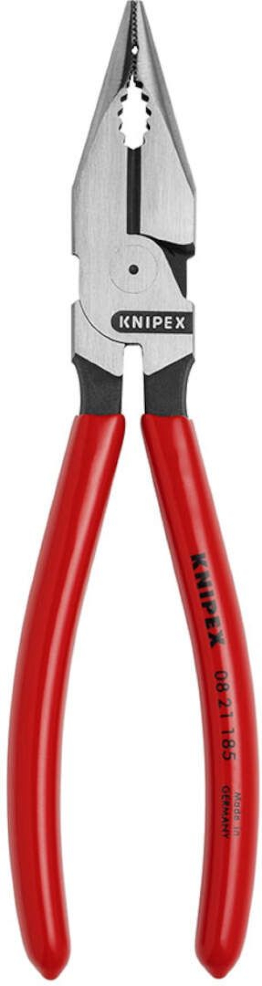 Knipex 08 21 185 Kombinovana špic klešta 185mm, sa gumiranim ručkama