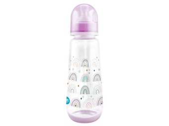 ELFI Plastična flašica super clear FANTASY, 250 ml Duge - Ljubičasta