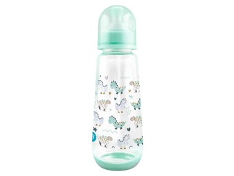 ELFI Plastična flašica super clear FANTASY, 250 ml Dinosaurusi - Zelena