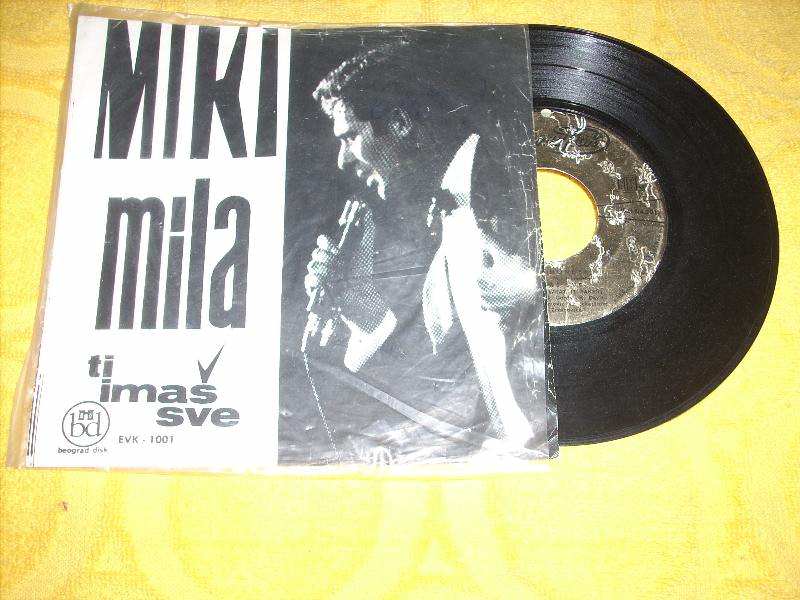 Miki Jevremović - Mila 7` singl Beograd Disk 1968.