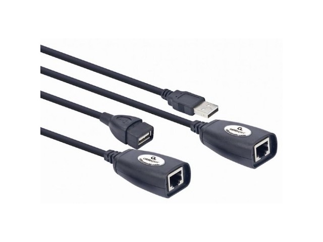 UAE-30M Gembird USB extender radi sa CAT5e ili CAT6 LAN kablom, 30m