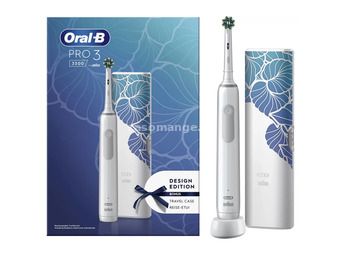 ORAL-B Pro 3 3500 Design Edition Electronic toothbrush Crossaction fejjel+útitok white (Basic gua...