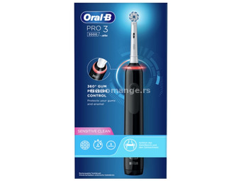 ORAL-B Pro 3 3000 Sensi Clean Electronic toothbrush black (Basic guarantee)