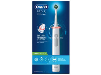 ORAL-B Pro 3 3000 Cross Action Electronic toothbrush white (Basic guarantee)