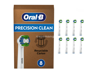 ORAL-B Precision Clean CleanMaximizer electric toothbrush replacement head 8 pcs white