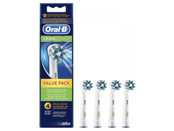 ORAL-B EB50-4 replacement head 4 pcs Cross Action Rainbow