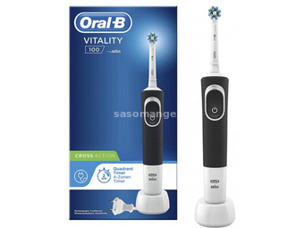 ORAL-B D100 Vitality CrossAction electric toothbrush black