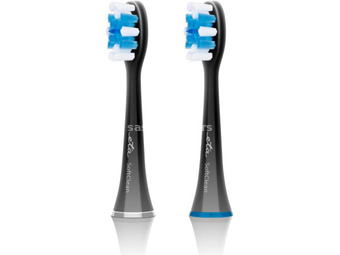 ETA 0707 90600 Reserve toothbrush replacement head SoftClean 2 pcs black