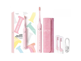 USMILE Y1S Electronic toothbrush cserefejjel and case pink