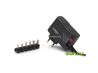 DELIGHT Universal adapter (55056B) DC 3-12V 1.5A 6pcs swappable plug