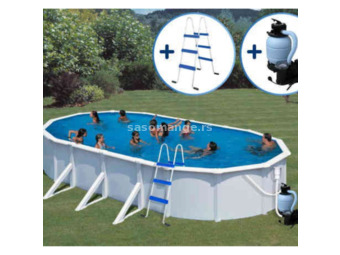 Ovalni montažni bazeni GRE 10x5.5x1.32