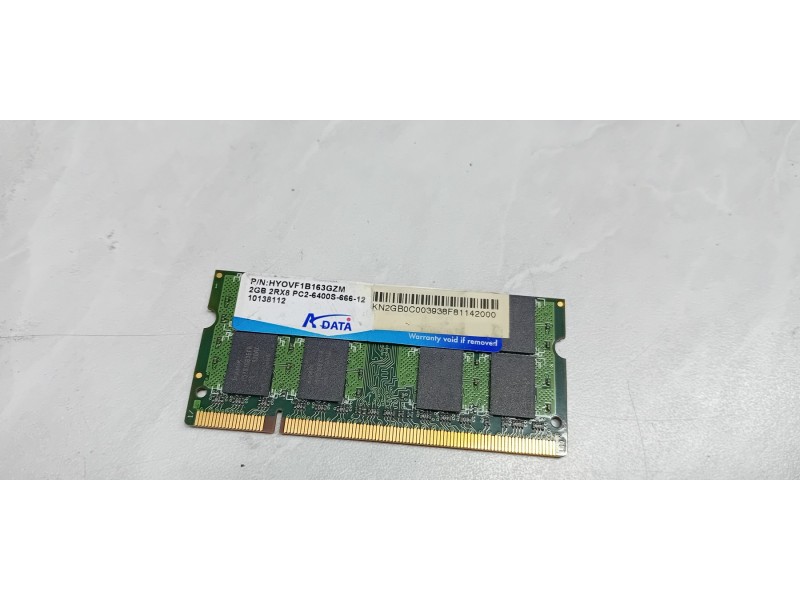 2gb ddr2 za laptop adata 800mhz ispravna