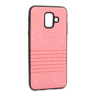 Futrola silikon Embossed za Samsung A600F Galaxy A6 2018 roze