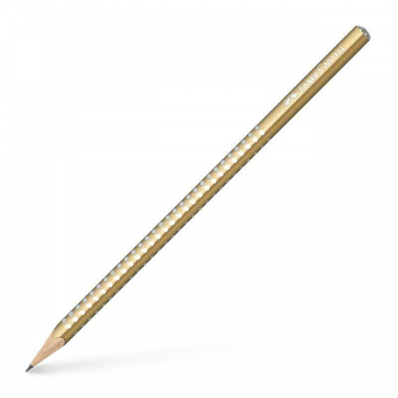 Grafitna olovka HB Grip gold Sparkle pearl FC