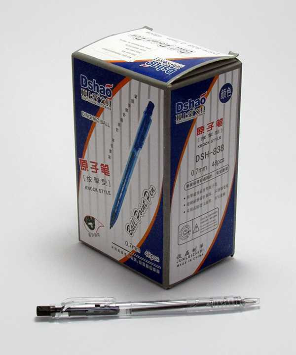 Hemijska olovka sa klipsom crna DSH-838