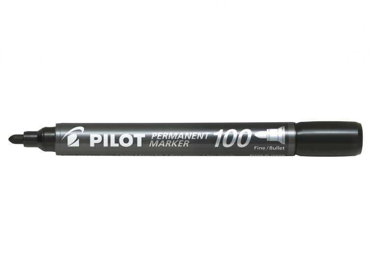 Marker permanent crni 100 okrugli Pilot