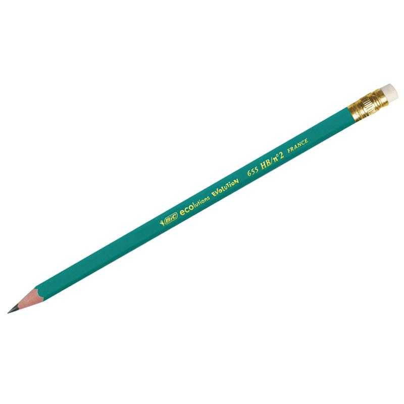 BIC Evolution 655 HB - grafitna olovka sa gumicom