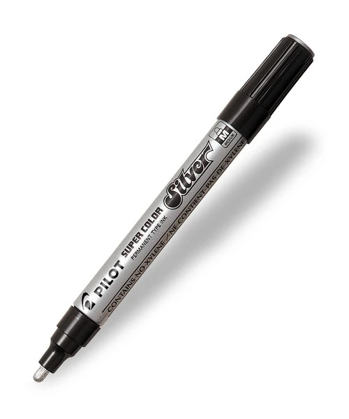 Marker super color silver k