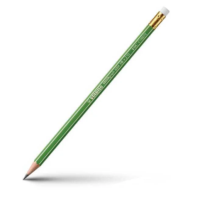 Drvena olovka Green sa gumicom