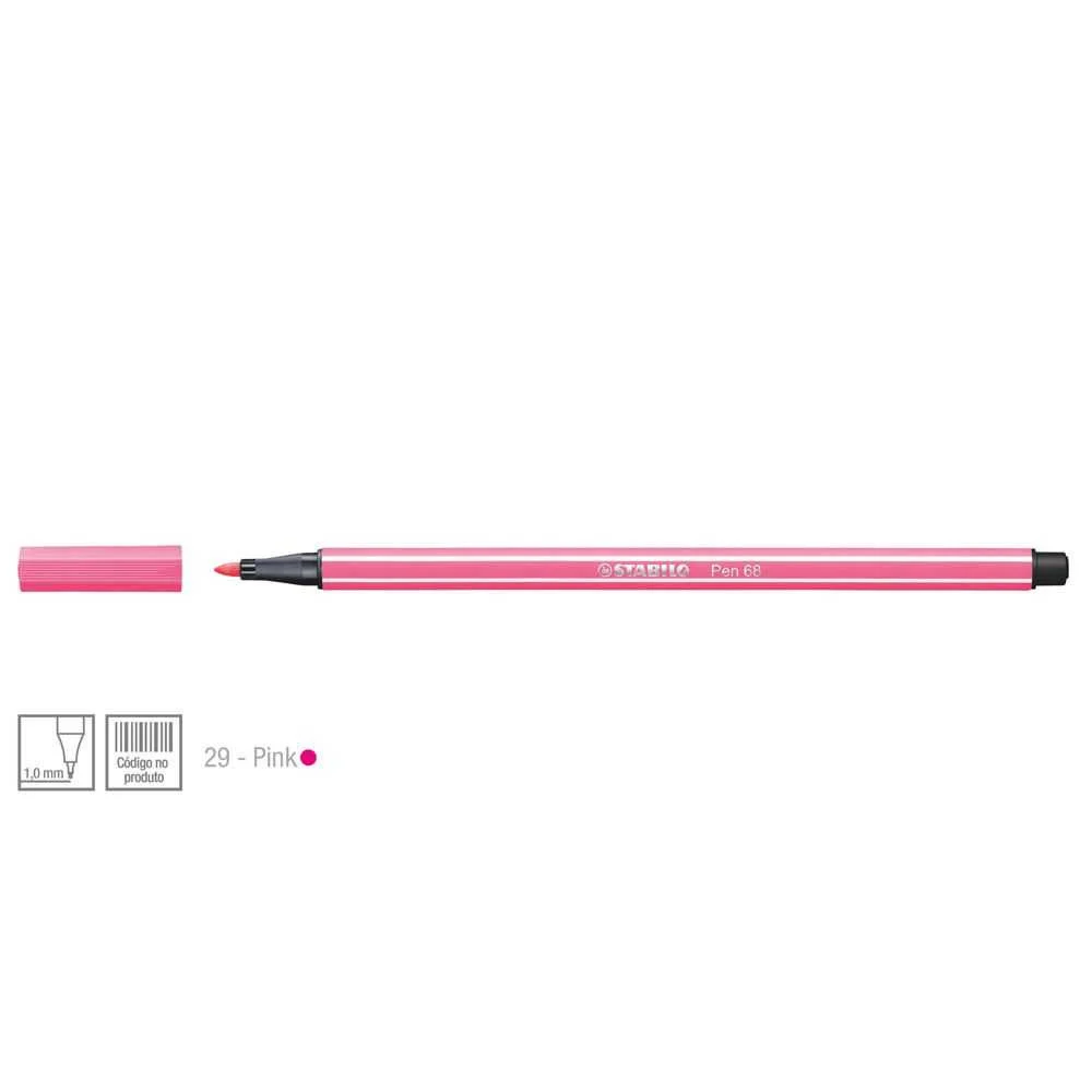 Flomaster Pen68 68-29 pink STABILO