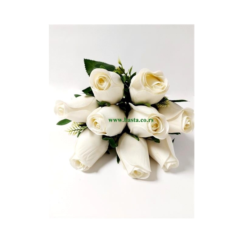 V.b.ruža pupoljak bele boje 0266-174