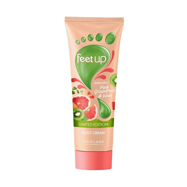 FEET UP
Feet Up Refreshing krema za stopala sa ružičastim grejpfrutom i kivijem