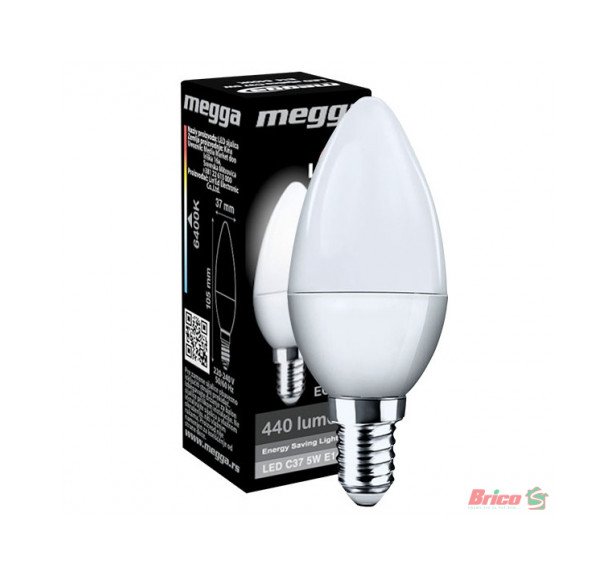 LED SIJALICA C37 5W E14 6400K