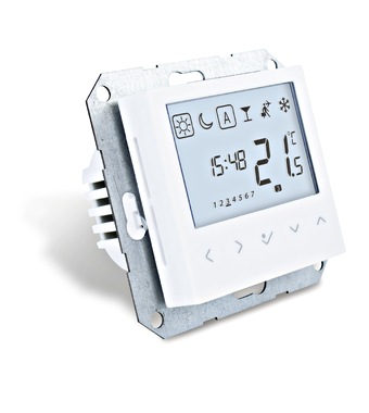 Digitalni termostat za ram dimenzija 55x55mm, RAL9010
RAL9010