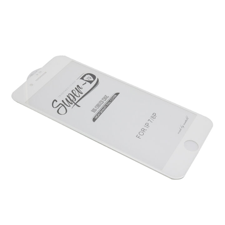 FOLIJA ZA ZASTITU EKRANA GLASS 11D ZA IPHONE 7 PLUS/8 PLUS SUPER D BELA