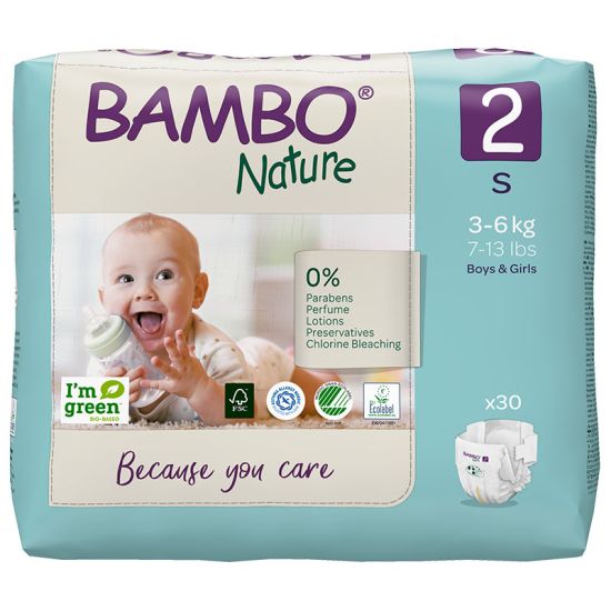 Bambo Nature Eco-Friendly 2 pelene, 30 komada