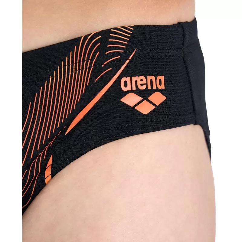 B SWIM BRIEFS GRAPHIC BLACK-NESPOLA