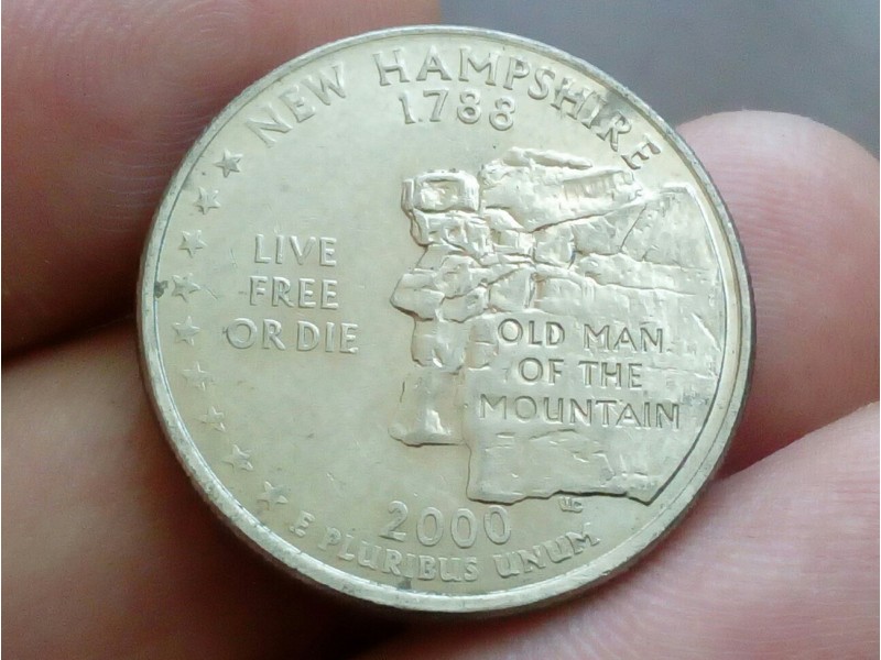 USA, 1\4 dolara 2000 New Hampshire