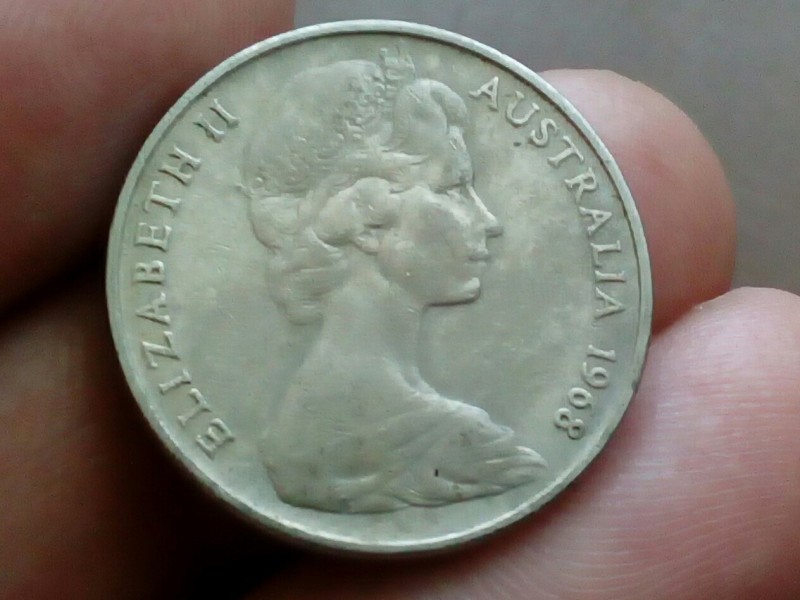 Australija, 10 centi 1968