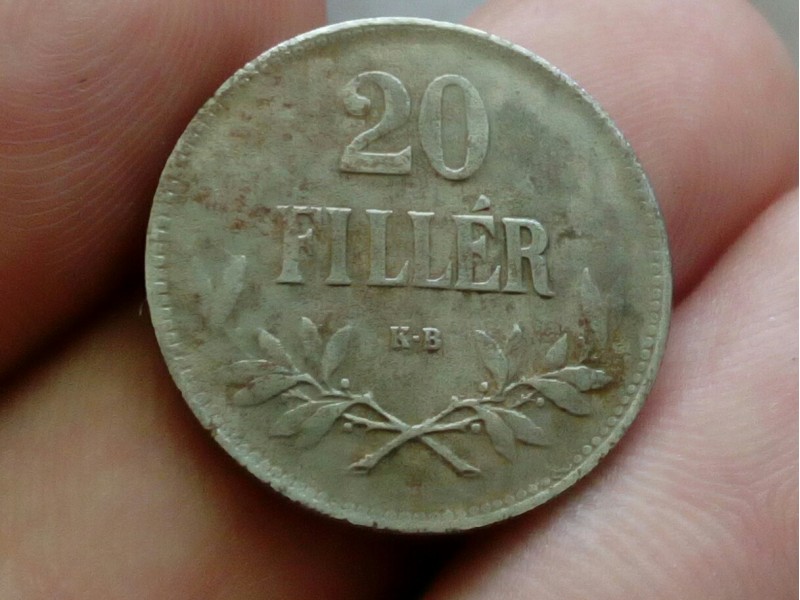 Madjarska, 20 filera 1920