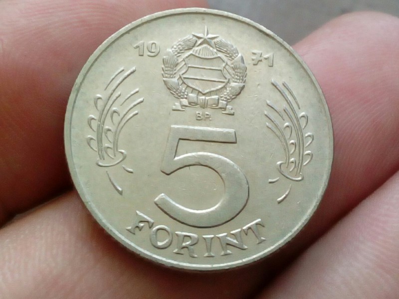 Madjarska, 5 forinti 1971