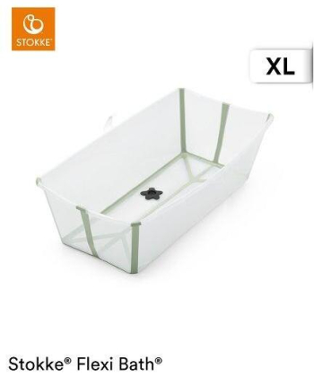 Stokke Flexi Bath X-Large kadica za bebe na sklapanje - Transparent Green