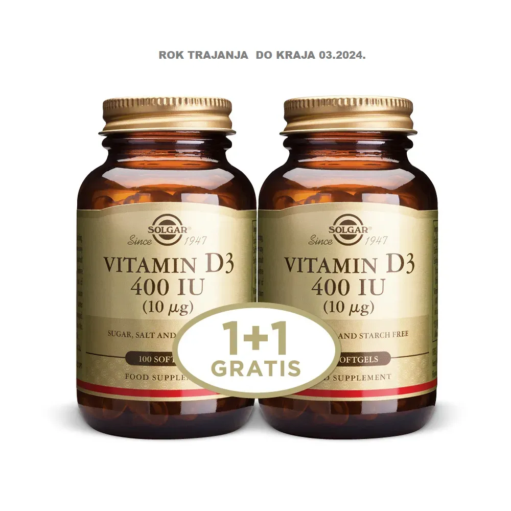 Solgar Vitamin D3 400IU Duopack
