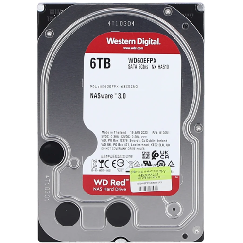 Western Digital 6TB WD Red Plus NAS 3.5″ SATA HDD | WD60EFPX