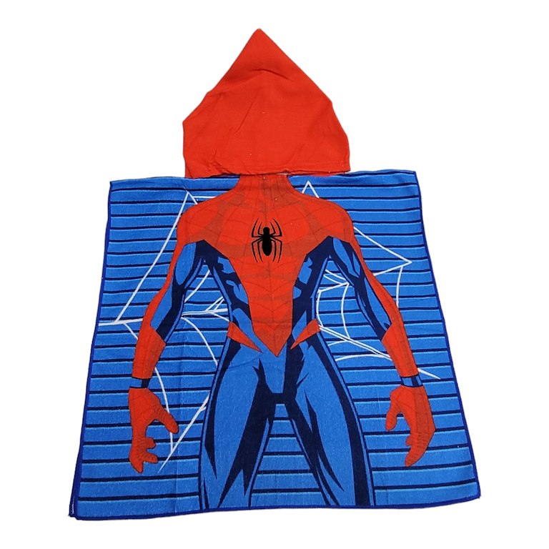 Pončo Spider-Man 57x80cm – Peškir sa kapunjačom