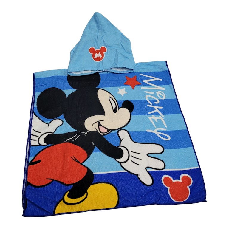 Pončo Mickey 57x80cm – Peškir sa kapunjačom