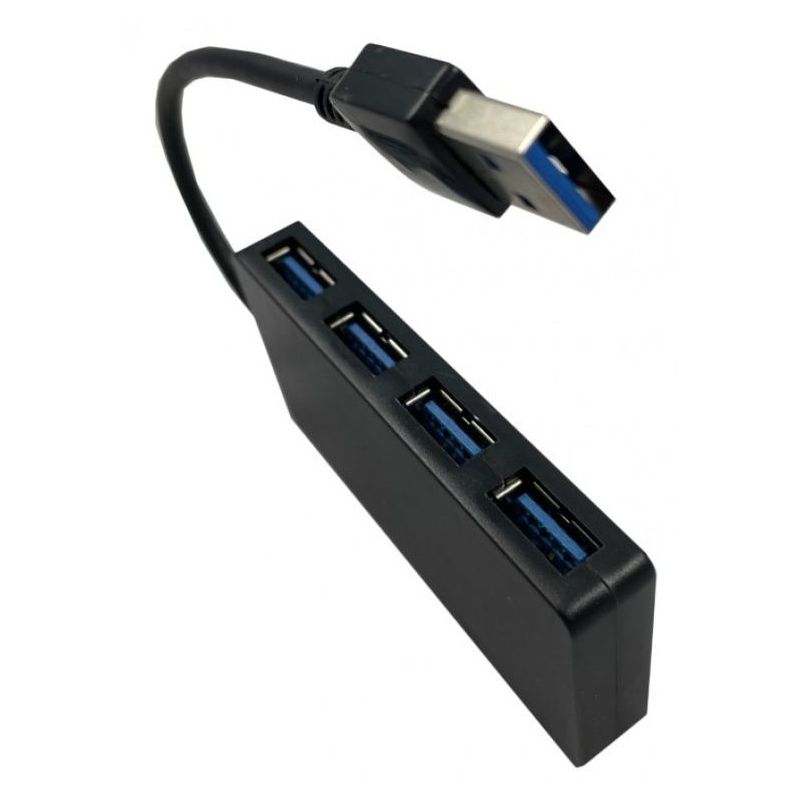 UHB-U3P4-03 ** Gembird USB 3.0 4-port HUB, storage speed 5Gbps, black (alt. UHB-U3P4-05 671)