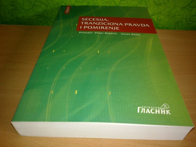 Secesija, tranziciona pravda i pomirenje ,novo➡️ ➡️