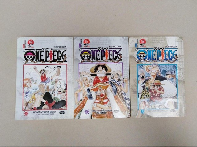 Ecirio Oda - One Piece 1, 2, 8