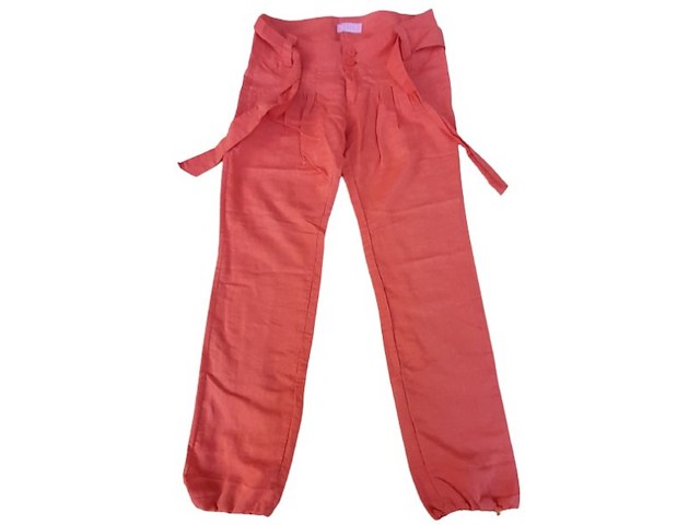 pantalone letnje lanene ,,Kayak`narandžaste  boje M