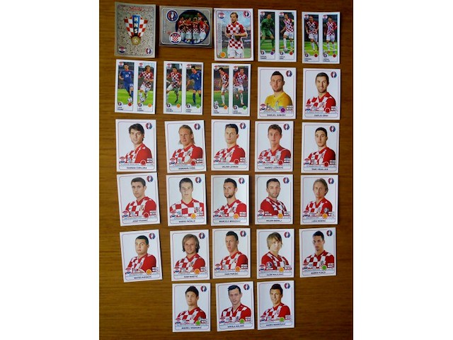 EURO 2016 PANINI HRVATSKA KOMPLETAN SET