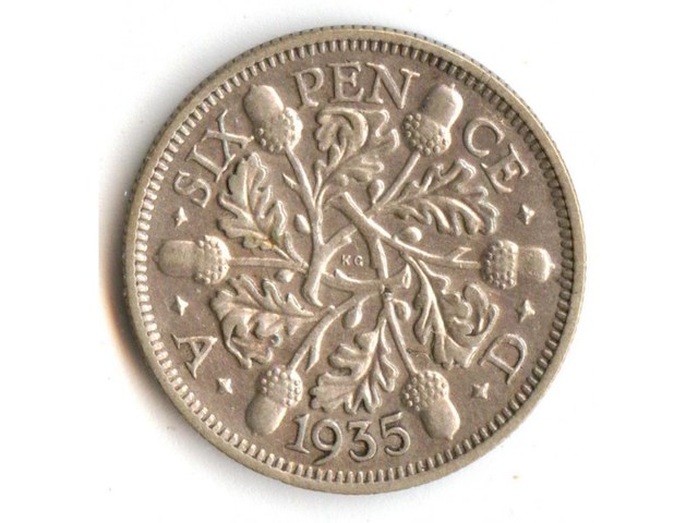 Velika Britanija 6 pence 1935